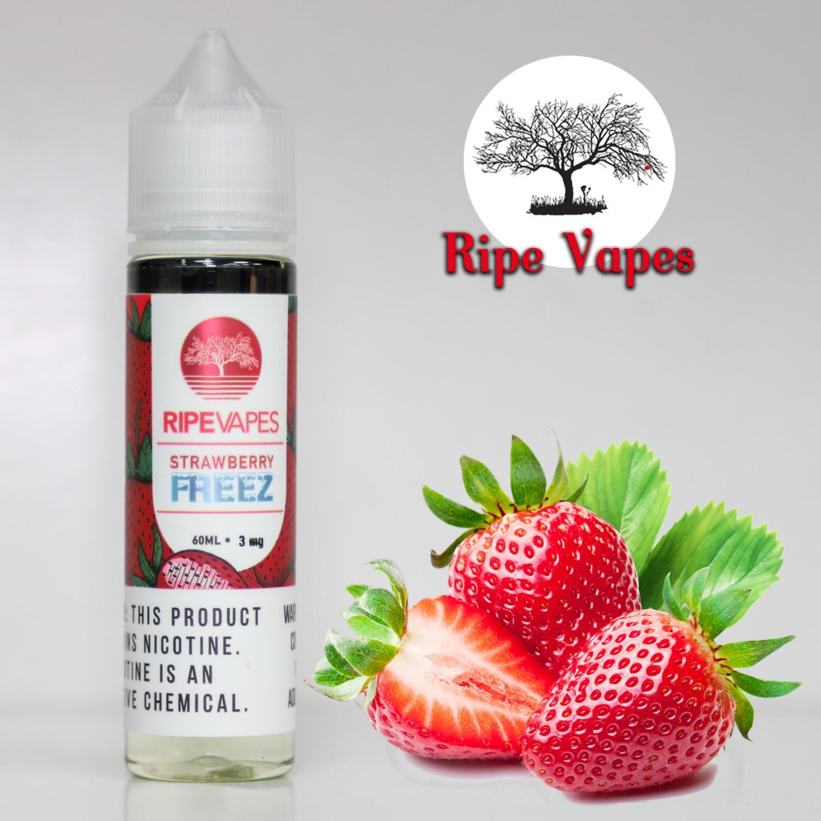 תות אייס | נוזל מילוי לסיגריה אלקטרונית 60 מ"ל Ripe Vapes VCT בטעם תות ...