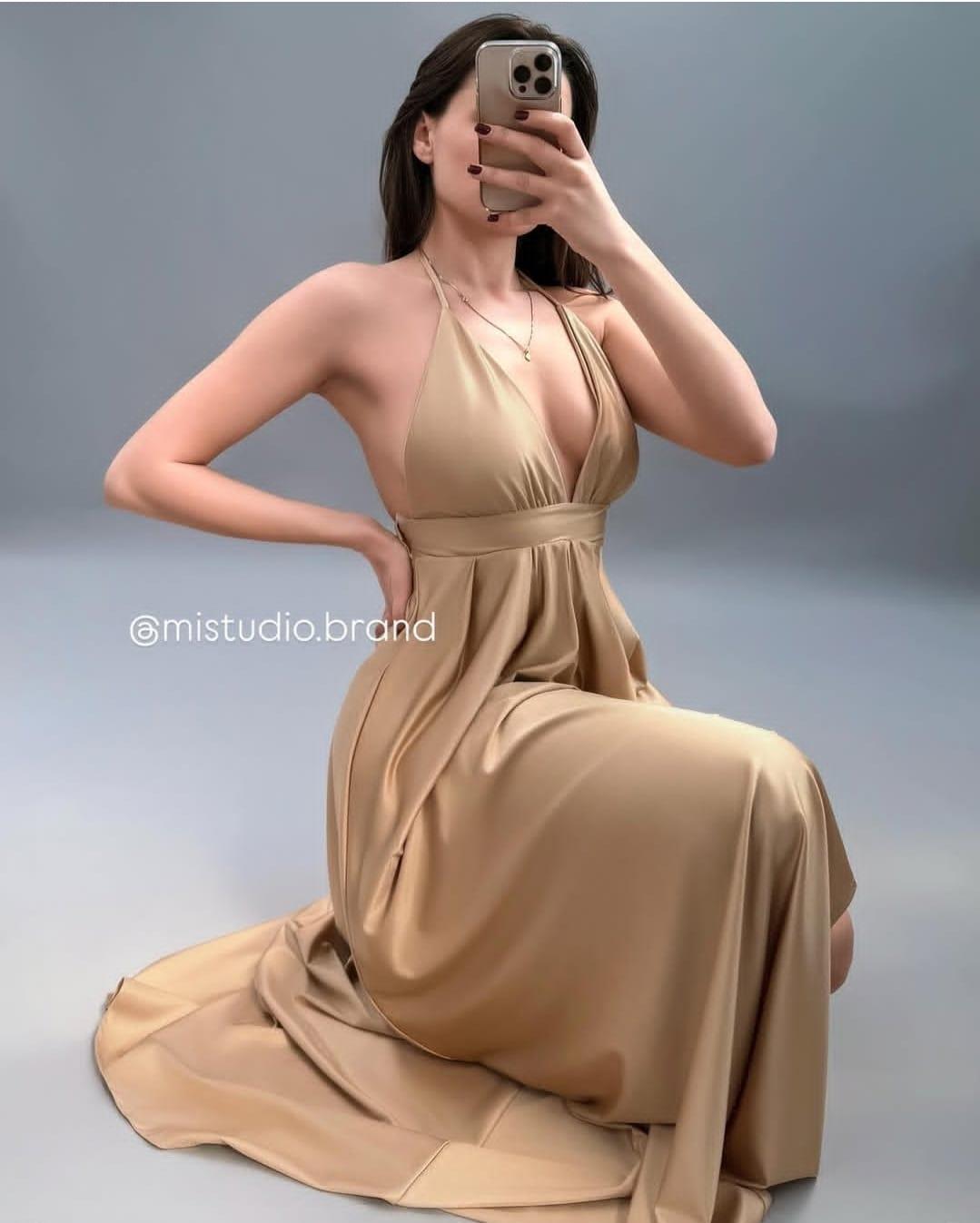 שמלת קשירות פירנצה - שמלות מקסי | נתיקה