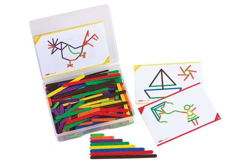 מוטות גאומטריים geo stix - משחקים דידקטים וחינוכיים